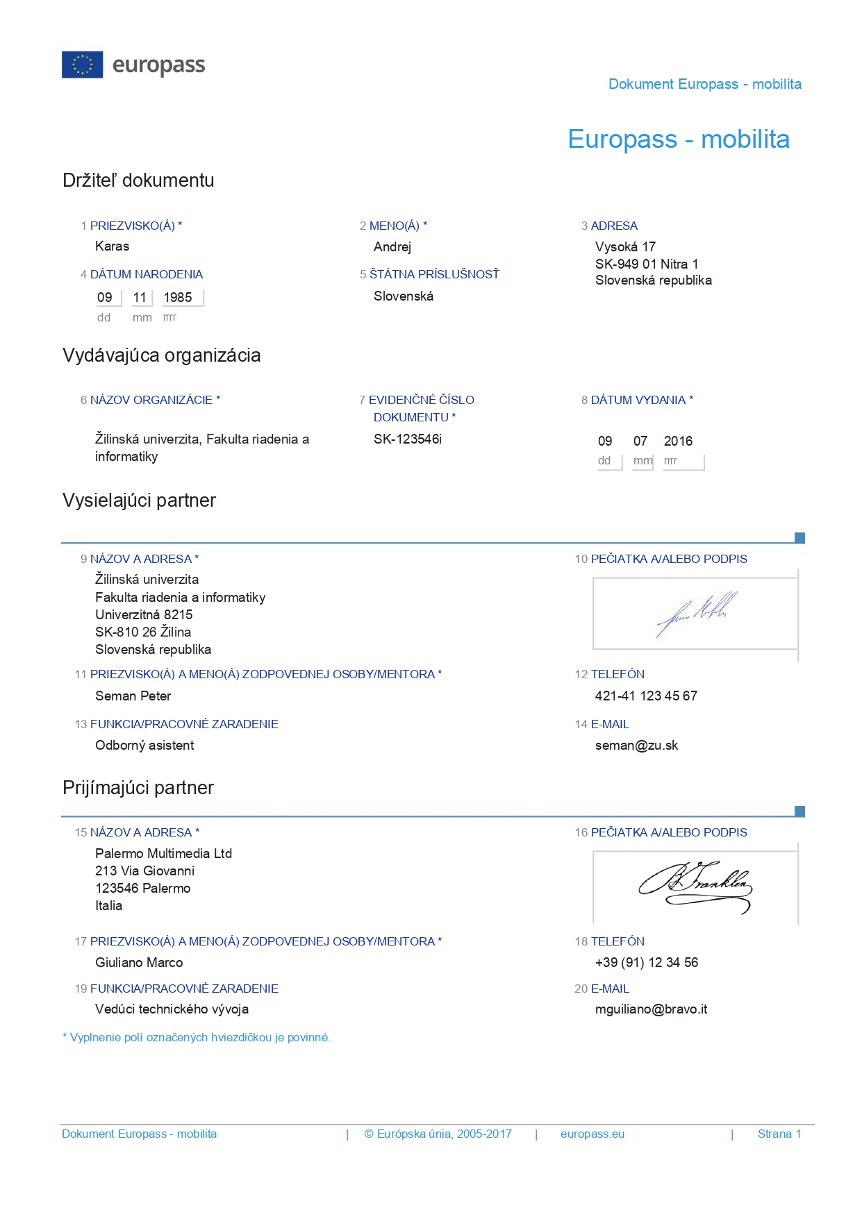 Inštrukcie Europass – mobilita – Europass Slovensko